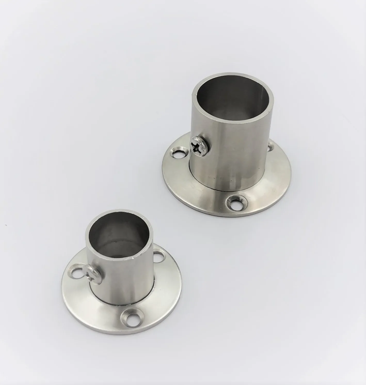 Furniture Pipes Fitting 19mm Diameter Wardrobe Tubes Holder Closet Rod ...