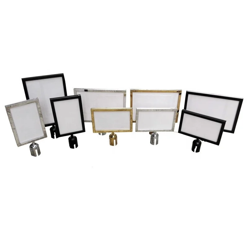 Crowd Control Signs Foxtell 2 Pcs Stanchion Sign Holder, Double Sided ...
