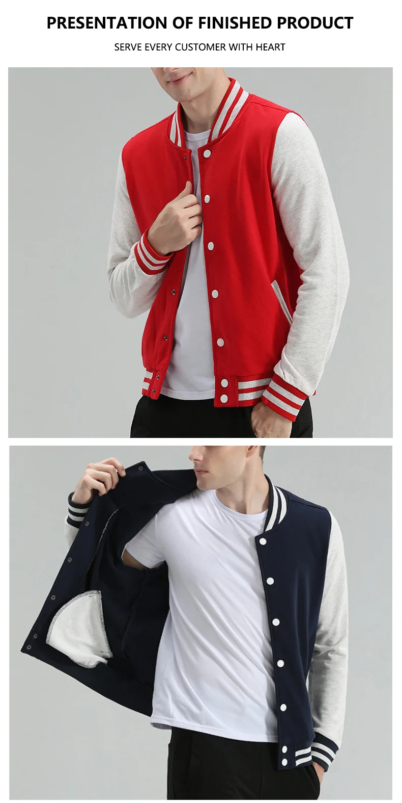 2023 Hot Selling Custom Mens Fashion Varsity Jacket Cool Style Fleece ...