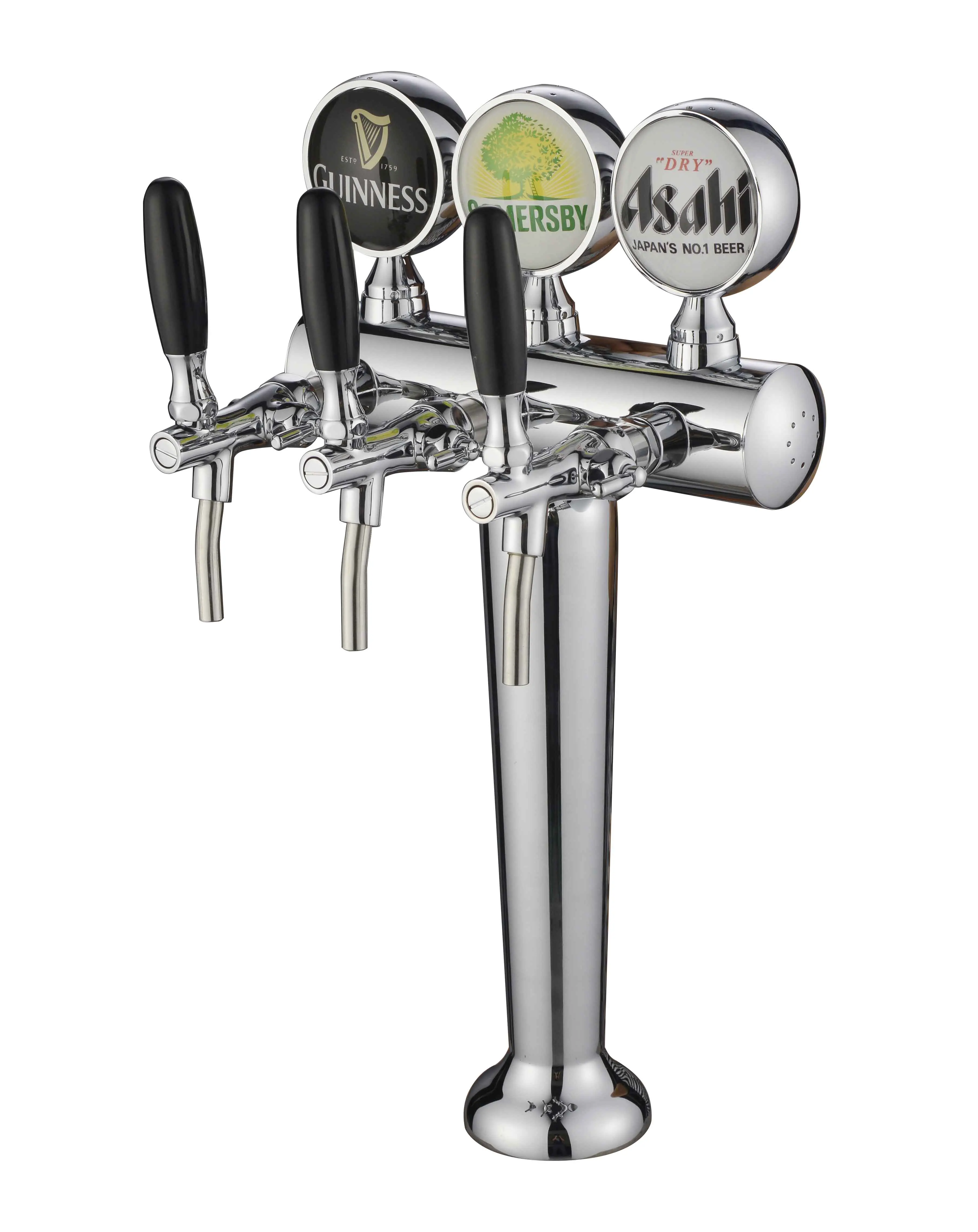 T Type Beer Column Beer Chiller 3 Tap Beer Beverages Dispenser - Buy ...