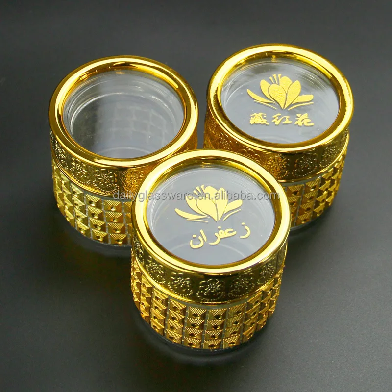 Glass Vials for Saffron Packing - Screw Lid & Screen Printing