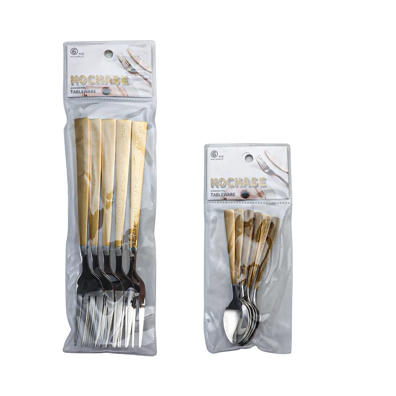 Middle East Arabic Style 201 Stainless Steel Cutlery Set Mirror Polish ...