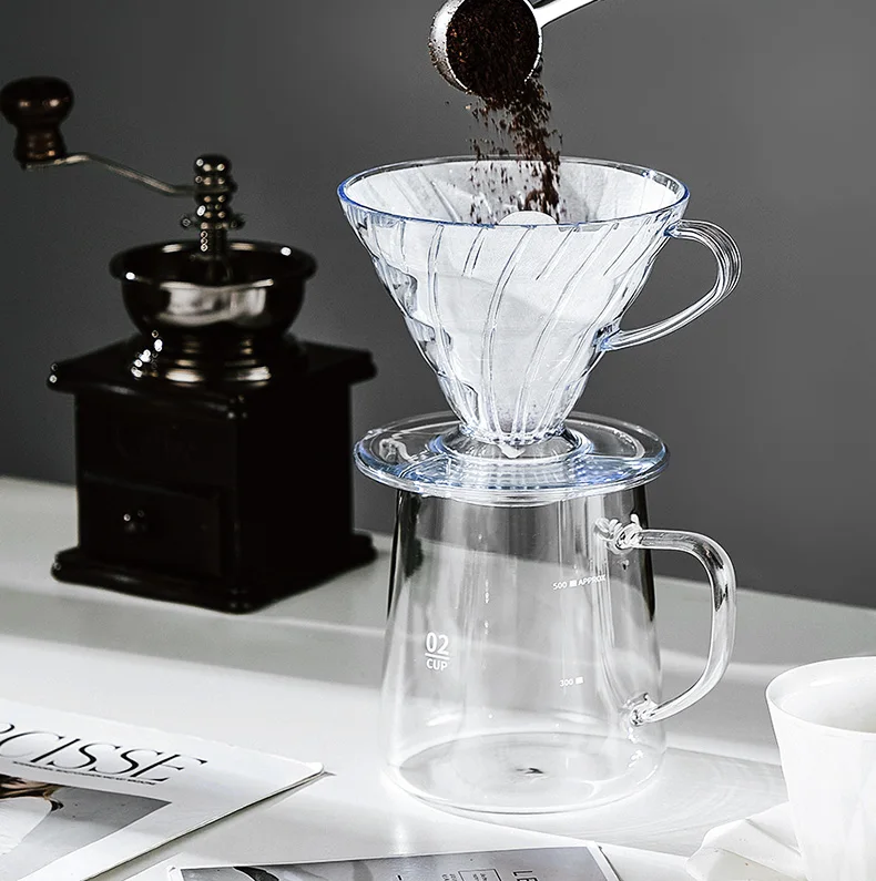 Wgz-cd015 Dailyrest Plastic Coffee Dripper 1-4 Cups Pour Over Coffee ...