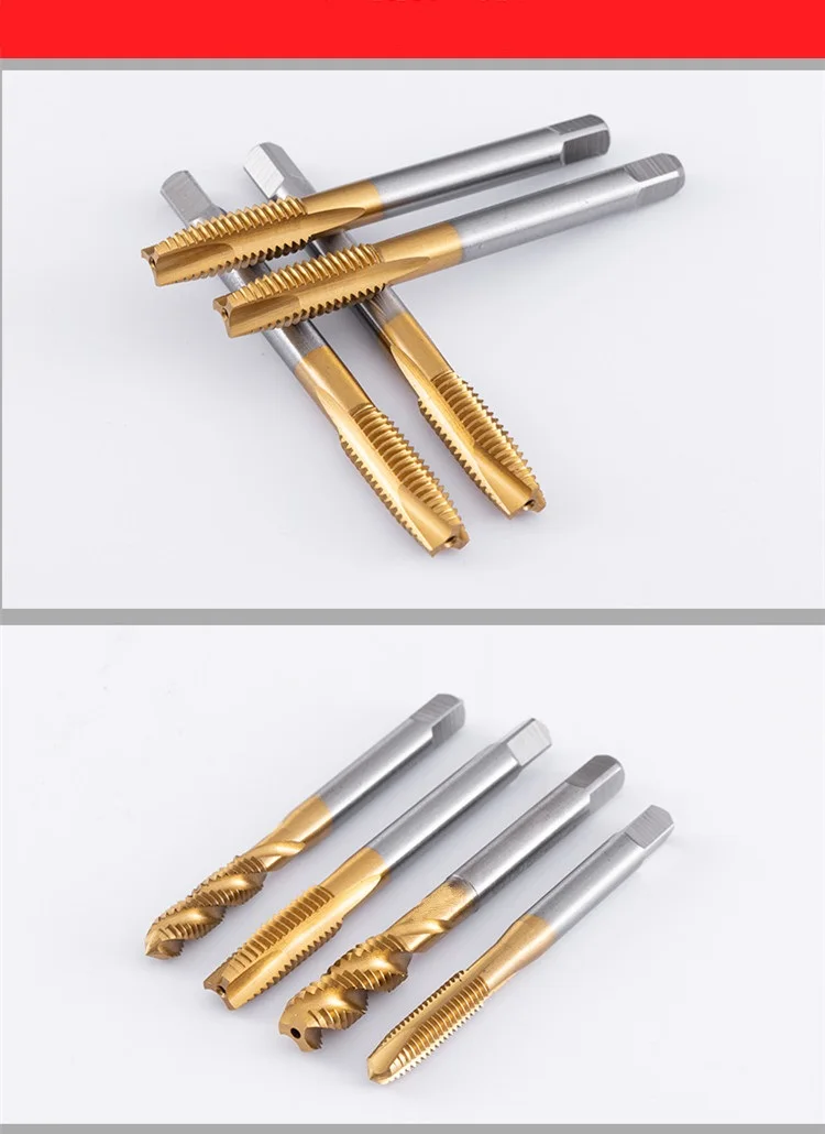 DIN High Finish Taps Thread HSS-PM Machine Spiral Taps Fully Ground M3 ...