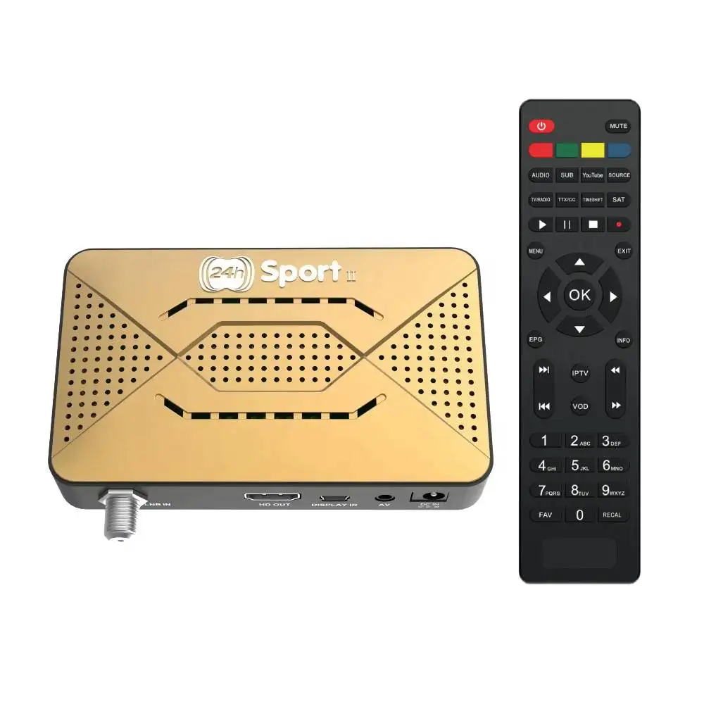 H.265 Hevc Fta Decoder 24h-sport Ii Bullt-in Wifi Dvb-s2 Digital ...