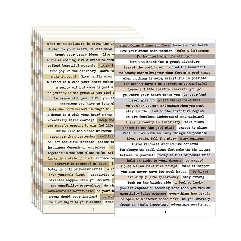 Motivational Quote Stickers Diy Phrase Word Stickers For Scrapbook ...