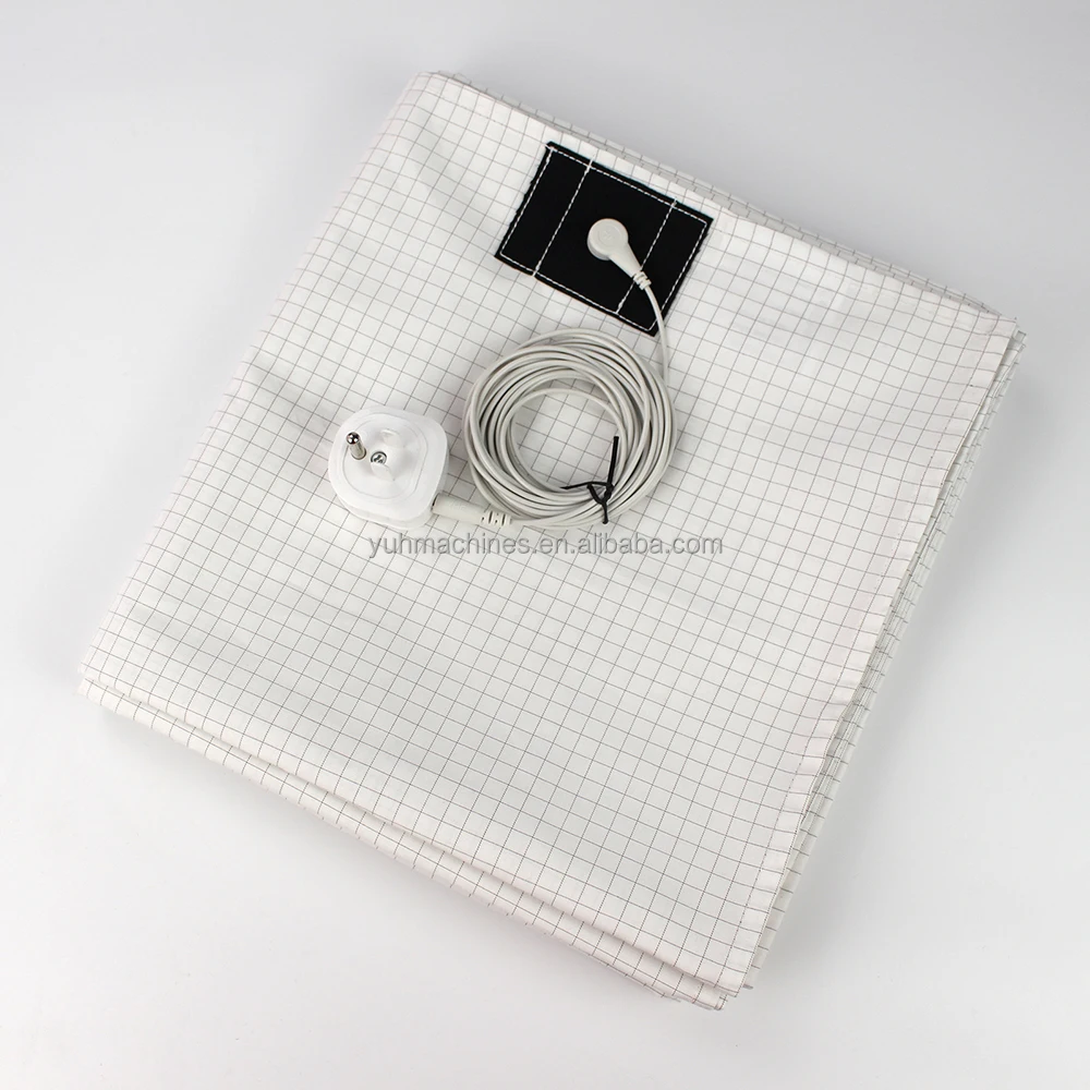 Esd Earthing Grounding Earthing Sheet 10% Silver Fiber With 90%cotton ...