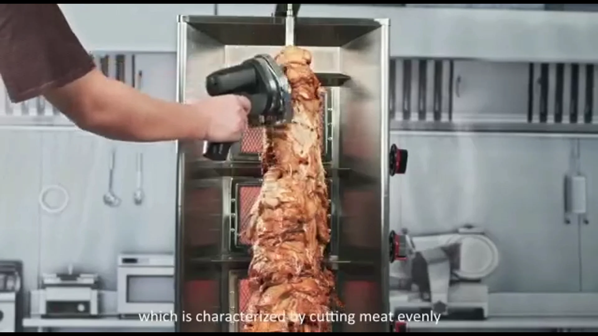 Juyoumech Portable 80w Electric Shawarma Cutter Slicer Stainless Steel ...