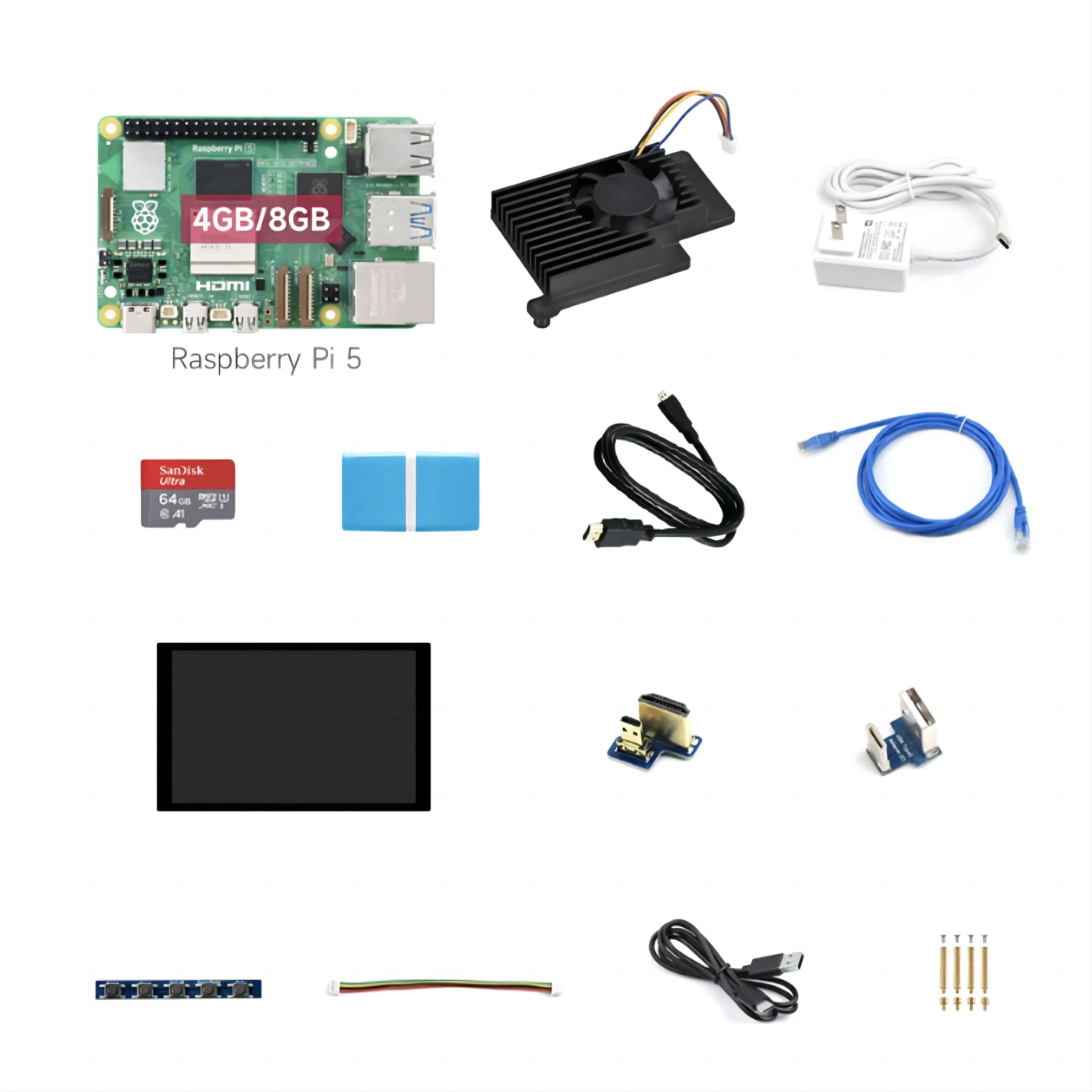 Newest Raspberry Pi 5 Starter Kit Raspberry Pi 5 Model 4gb 8gb Display ...