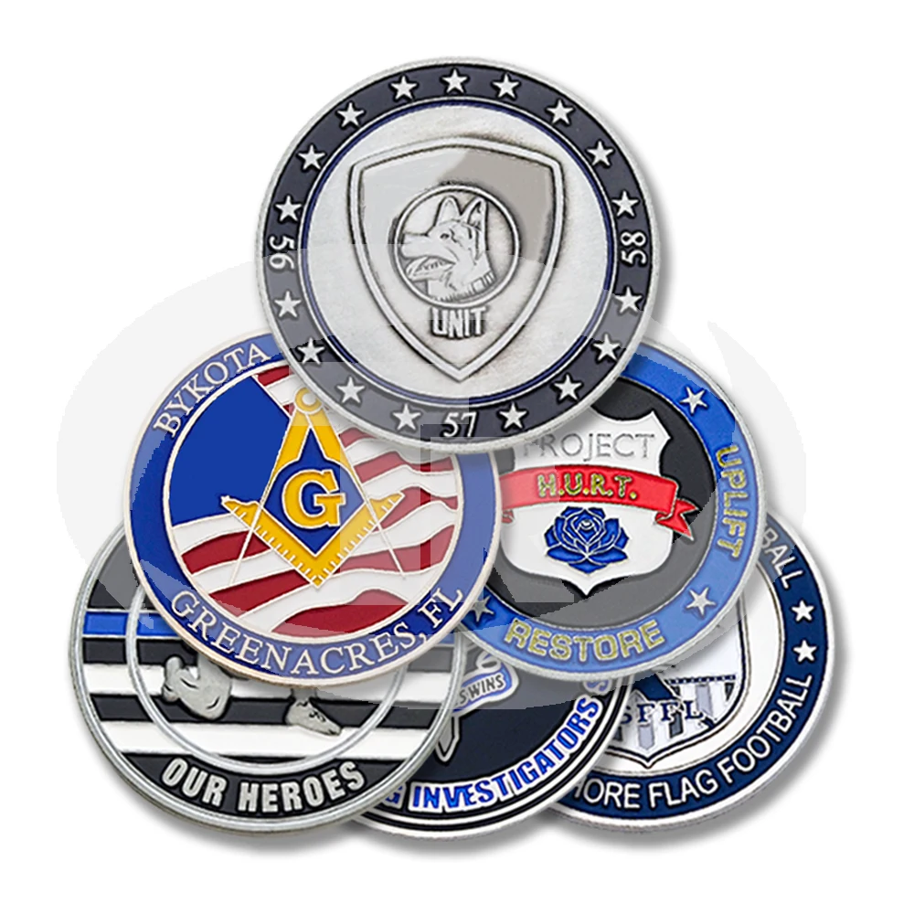 Factory Die Casting Challenge Coin Custom Plain Metal Coins - Buy Die ...