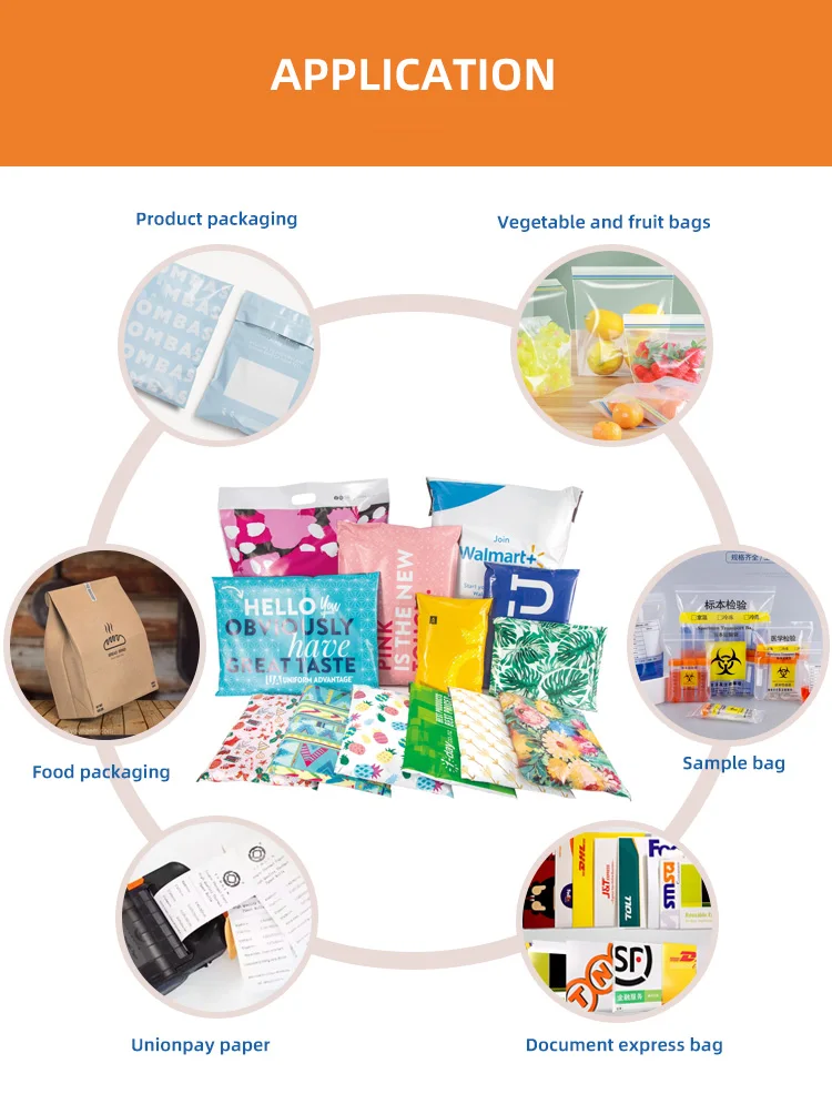 High Quality Durable Clear Plastic Waybill Bags with Strong Adhesive ...