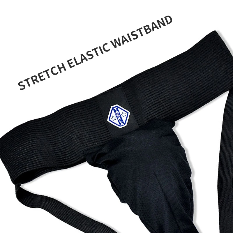 Durable Black Sports Groin Guard Protector For Martial Arts & Hockey - Oem