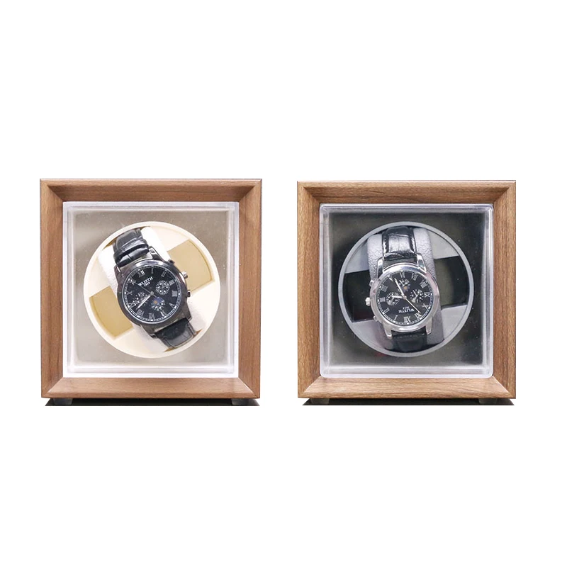 Custom Automatic Walnut Luxury Wood Single Watch Winder Safe Box ...