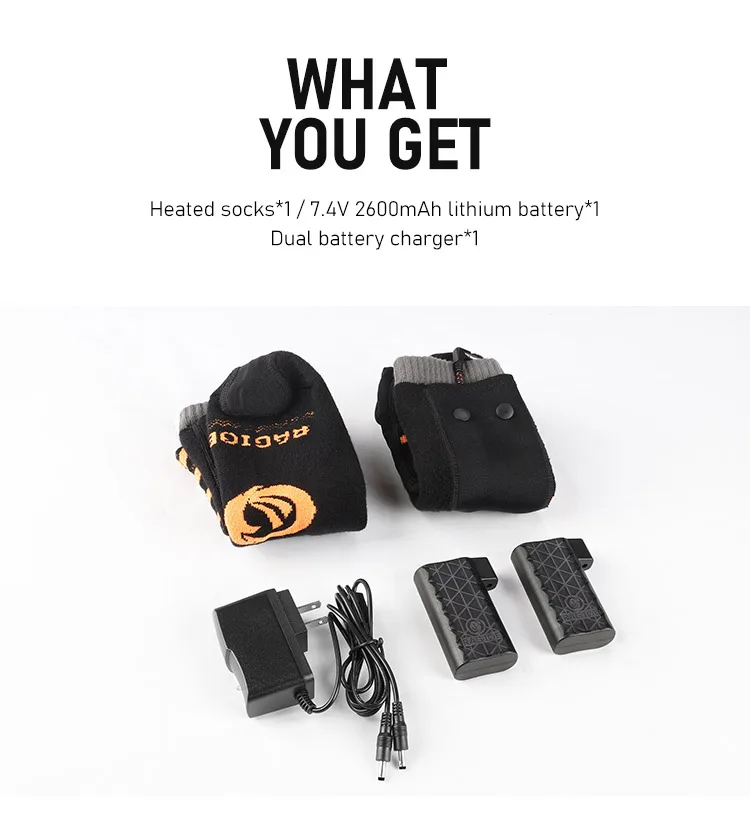 Battery Charged Heated For Sock Powered Electrical Self Heating ...