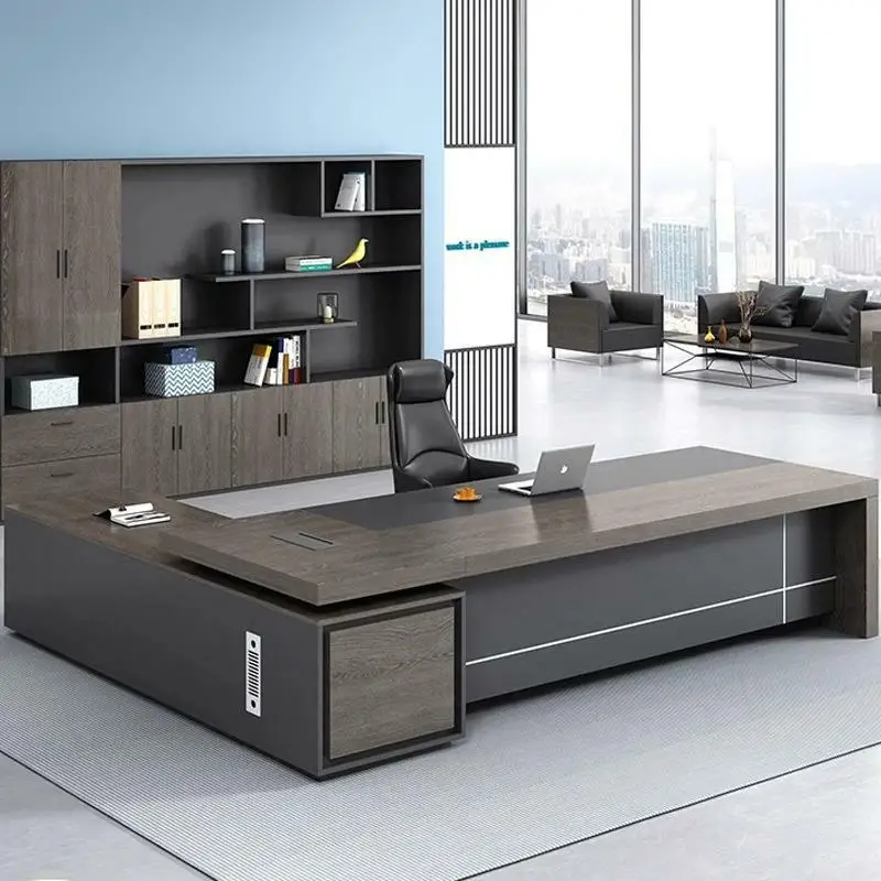 Modern Office L-shaped Boss Desk Large Office Desk Executive Ceo Desk ...