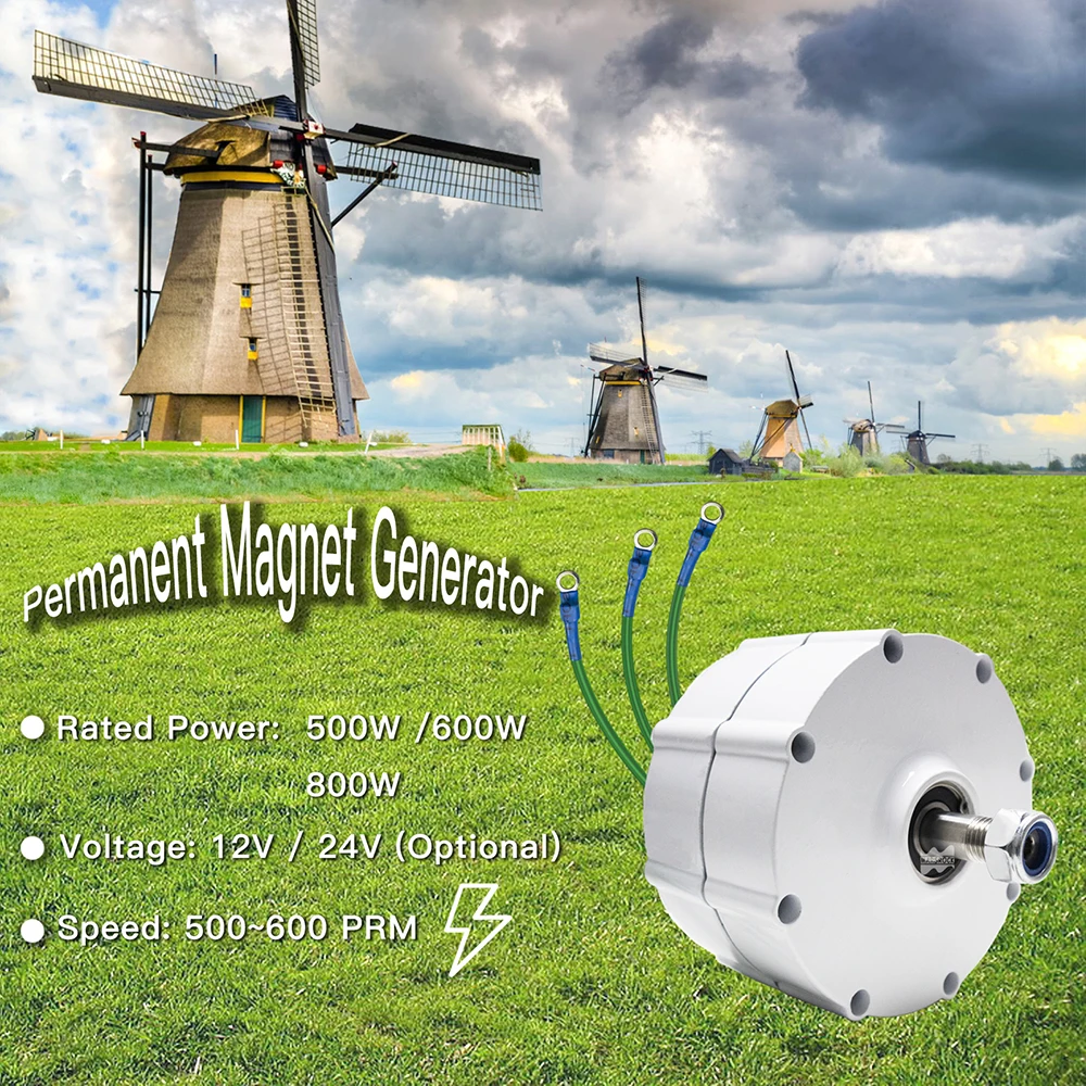 600W Permanent Magnet Generator for Wind Turbine Efficiency