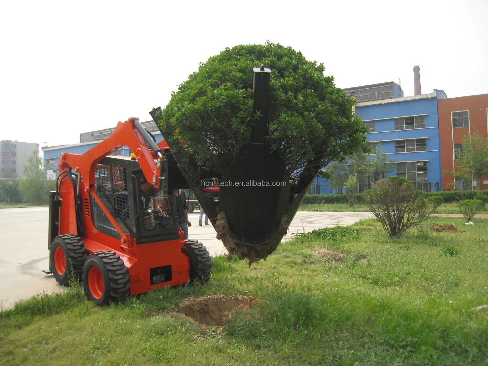 Hcn 0503 Tree Uprooting Machine Treespade Skid Steer Loader Attachment ...