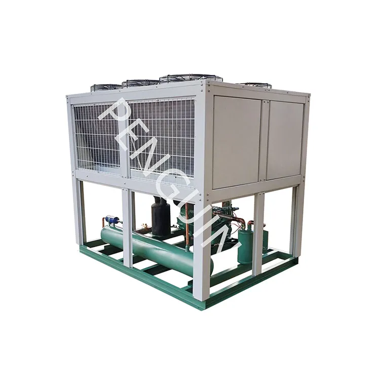 50hp Box Piston Air Cooled Refrigeration Compressor Condensing Unit For ...