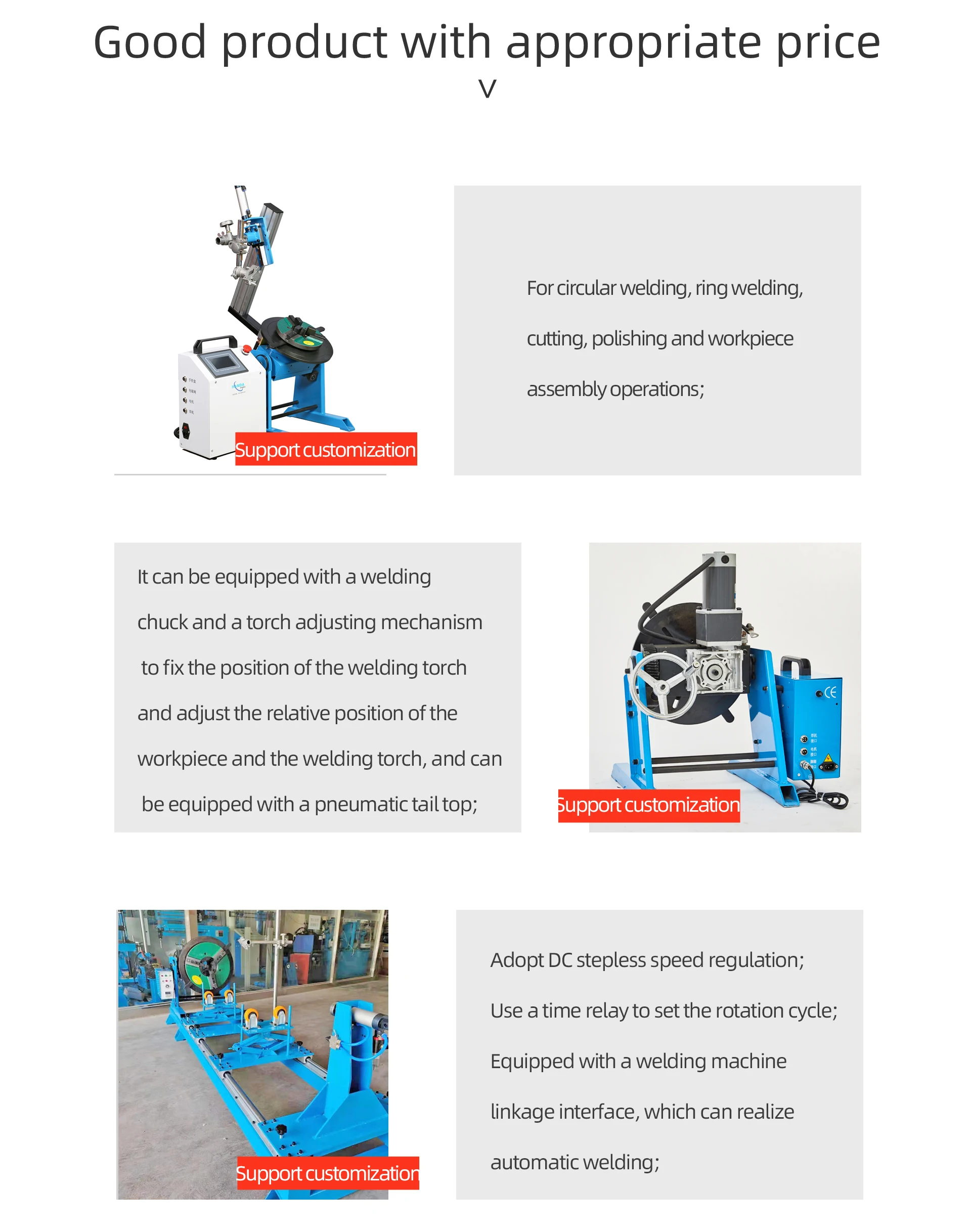 Welding Positioner Turntable - 50kg Capacity & Easy Operation