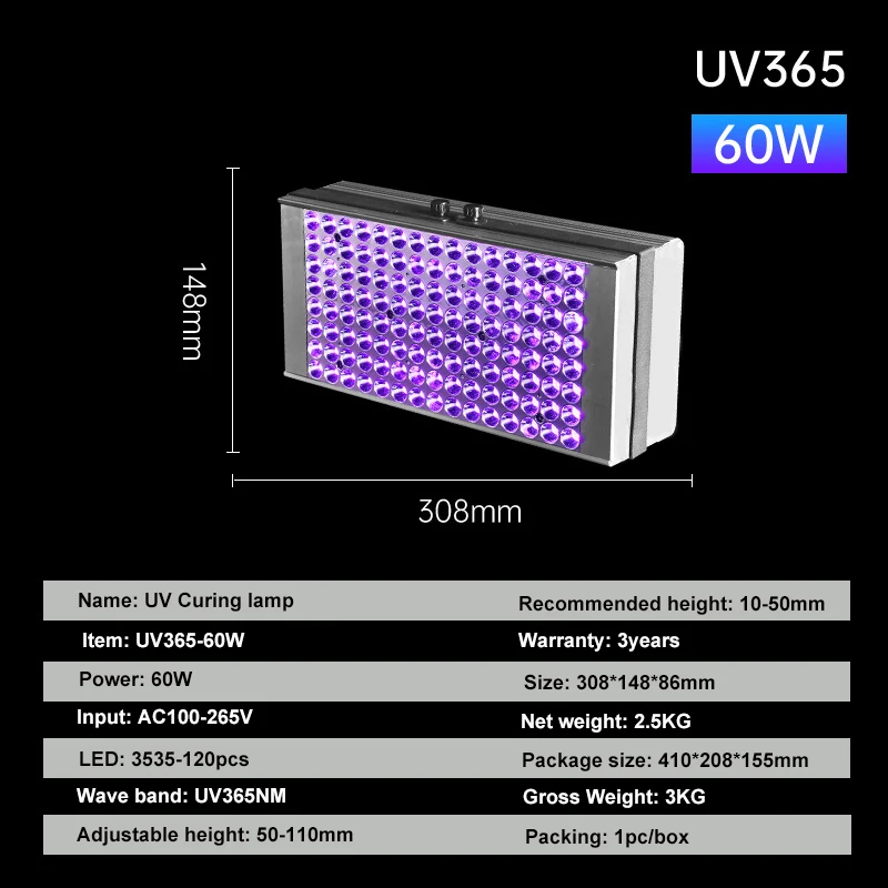 Portable Uv Curing Light Ink Coating Shadowless Adhesive Portable Air ...