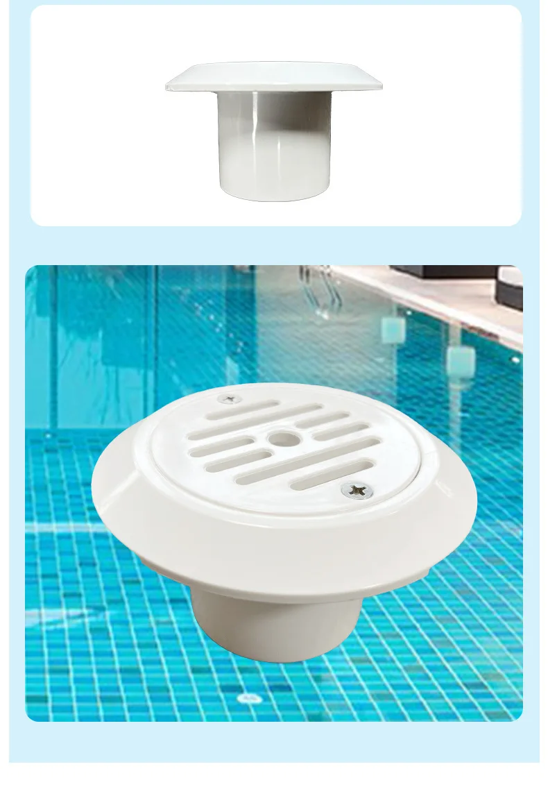 Abs Pool Drain 2 Inch White Water Inlet Draining Accessory Vinyl Pool ...