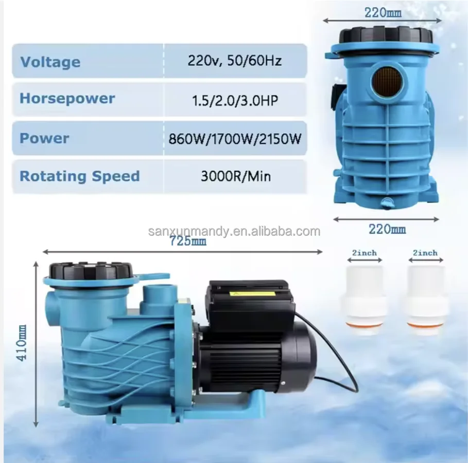 2HP Variable Speed Pool Pump - High Efficiency & Easy Install