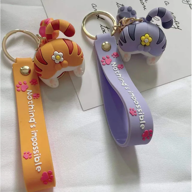 China Factory Customized Cute Animal PVC 3D Keychains with Your Own ...