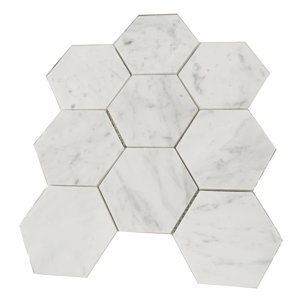 Interior Carrara White Hexagon Marble Floor Mosaic - Buy Hexagon Marble ...
