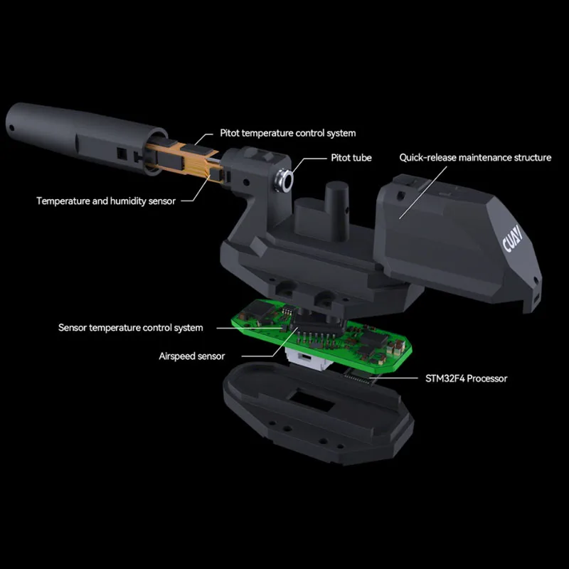 CUAV SKYE MS5525 Heated Airspeed Sensor Dual Temperature Control System ...