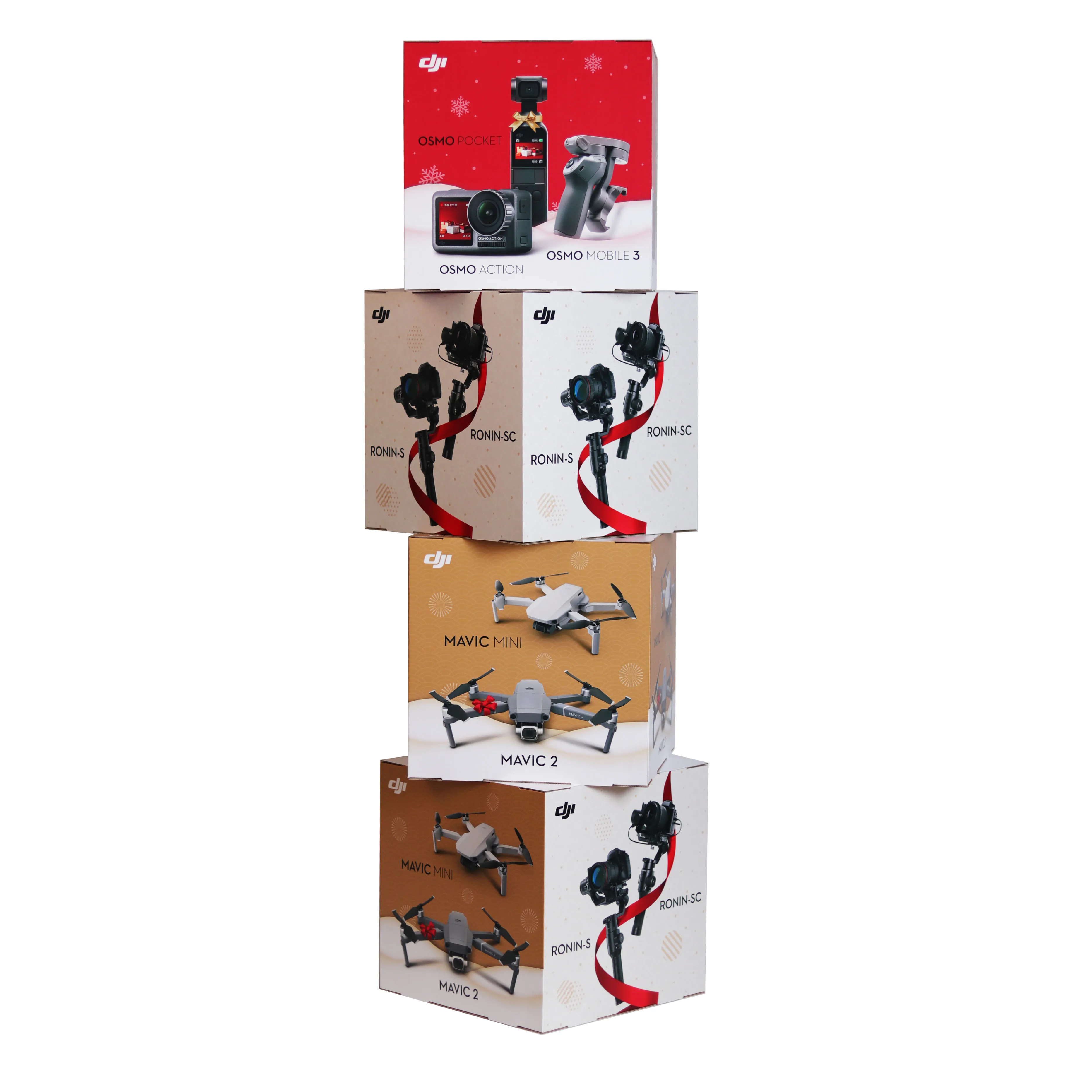 Custom Display Promotional Booth Totem Cubes Set of 4