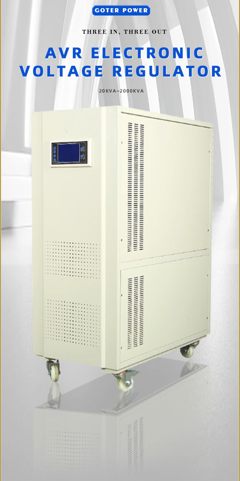 Ac Voltage Regulator Goter Power 120kva/96kw 80kva 100kva 150kva 3phase ...