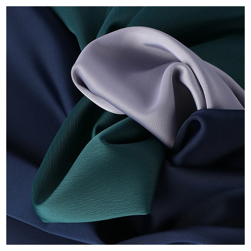 Guangzhou Manufacturer 210gsm 97%polyester 3%spandex Crepe Crinkle ...