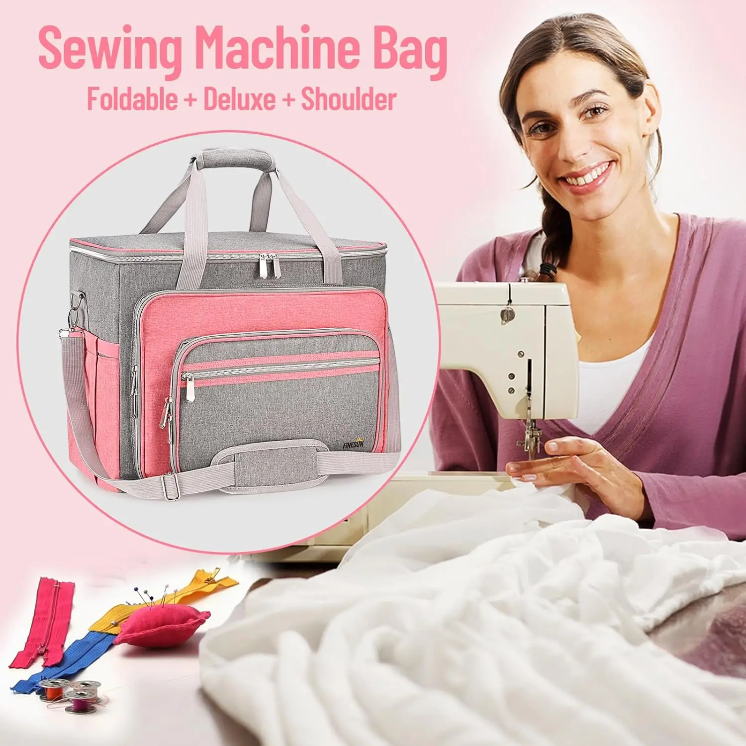 Free sample Multipurpose Sewing Machine Carrying Bag with Shoulder ...