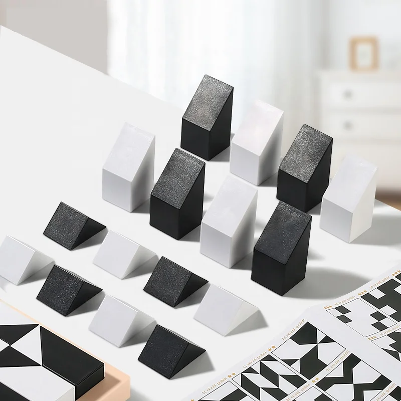 New Plastic Black White Hidden Block Puzzle Early Education Logical ...