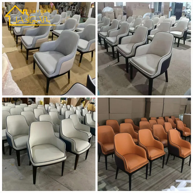 Italian Design Leather Upholstered Chairs Modern Dining Chair With ...