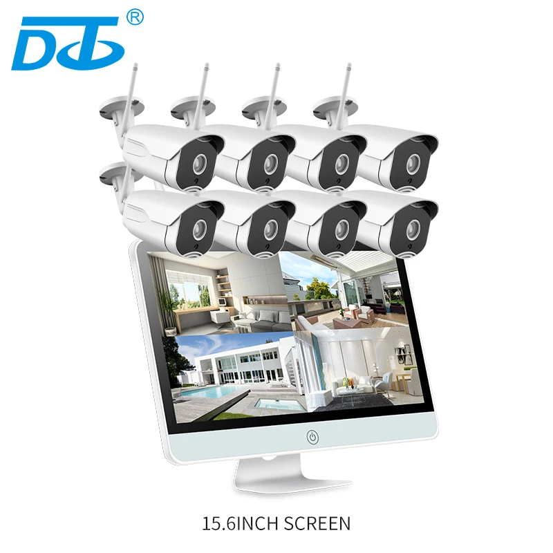 8ch Nvr Outdoor 3mp Ip Bullet Camera Kit P2p Video Cctv Camera System ...