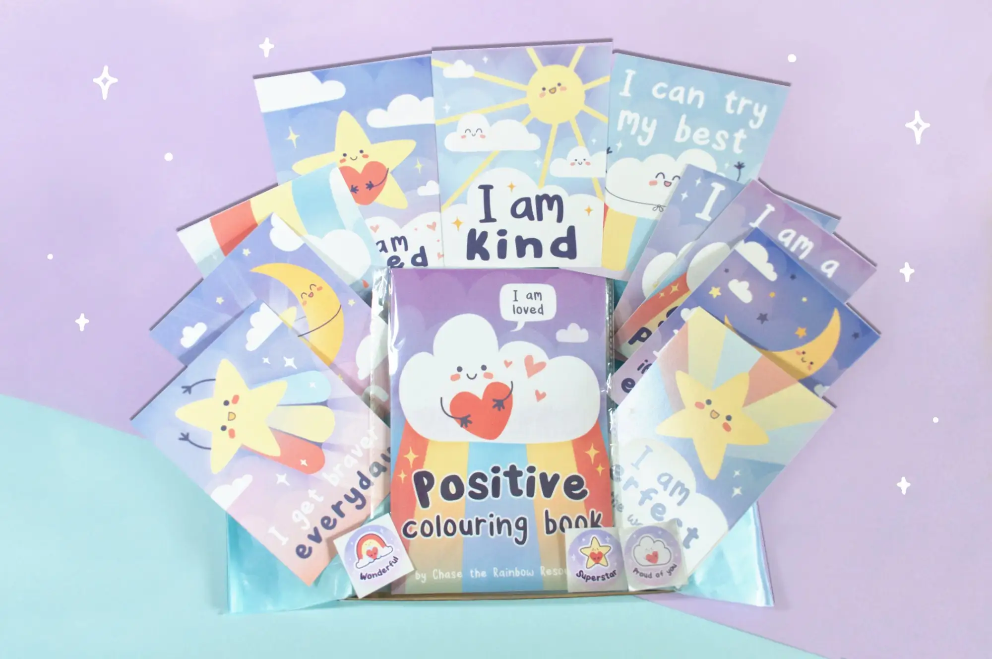 Kids Emotional Wellbeing Bundle - Affirmation Colouring Book