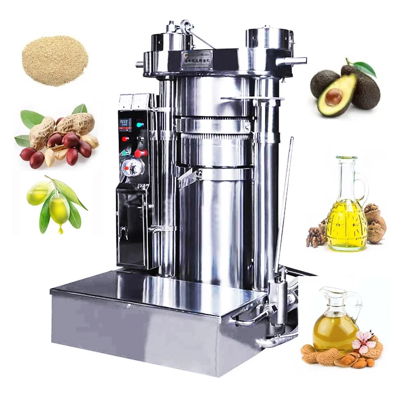 Hydraulic Cold Pressed Oil Machine And Home Olive Oil Press Machine ...