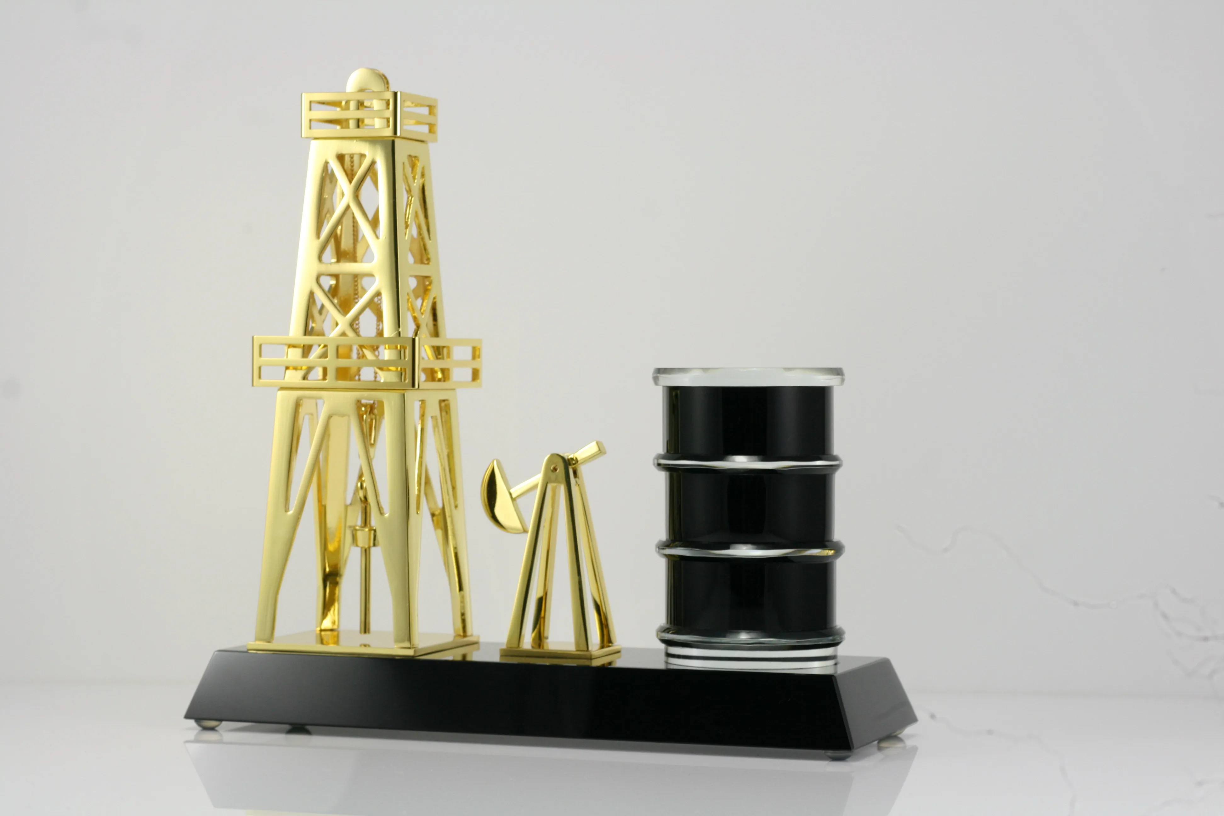 New Design Oil Rig Souvenir - Golden Petroleum Equipment Gift