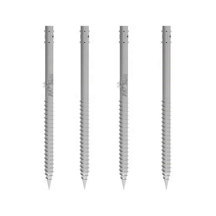 Farsun Pile Earthing Mounting System Hot Dip Galvanized Helical Pile ...