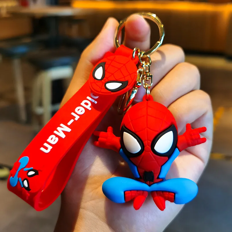 Wholesale Cartoon Marvel Amazing Spider-man Keychain Pvc Silicone ...