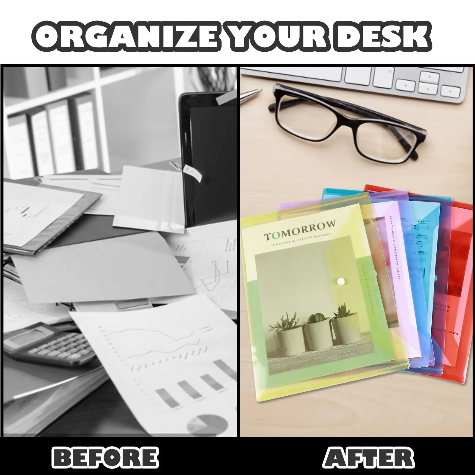 Transparent Plastic A4 Envelopes - Secure & Customizable