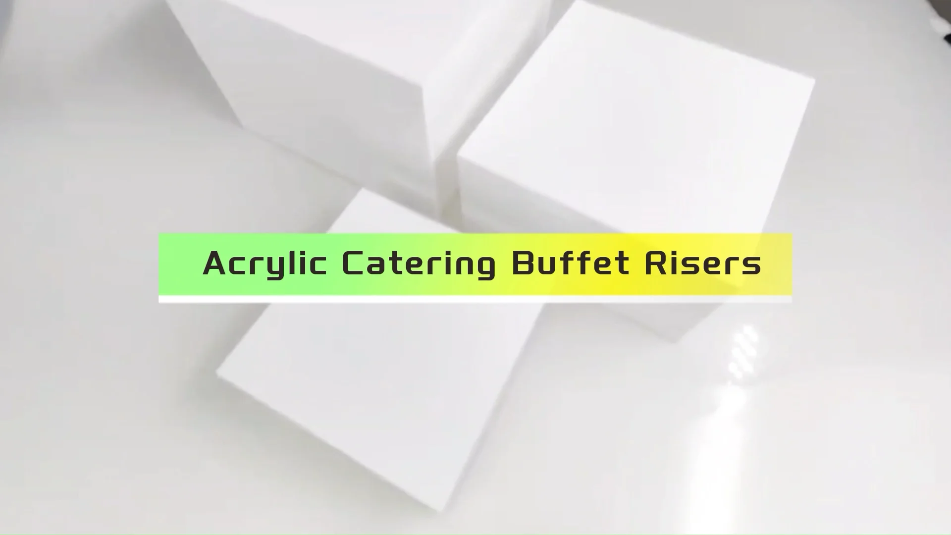 Custom Buffet Acrylic Food Stand White Acrylic Catering Buffet Risers ...