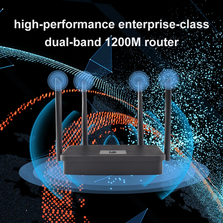 Oem Kuwfi 1200mbps High Speed Wireless Router Gigabit Port 64users Low ...