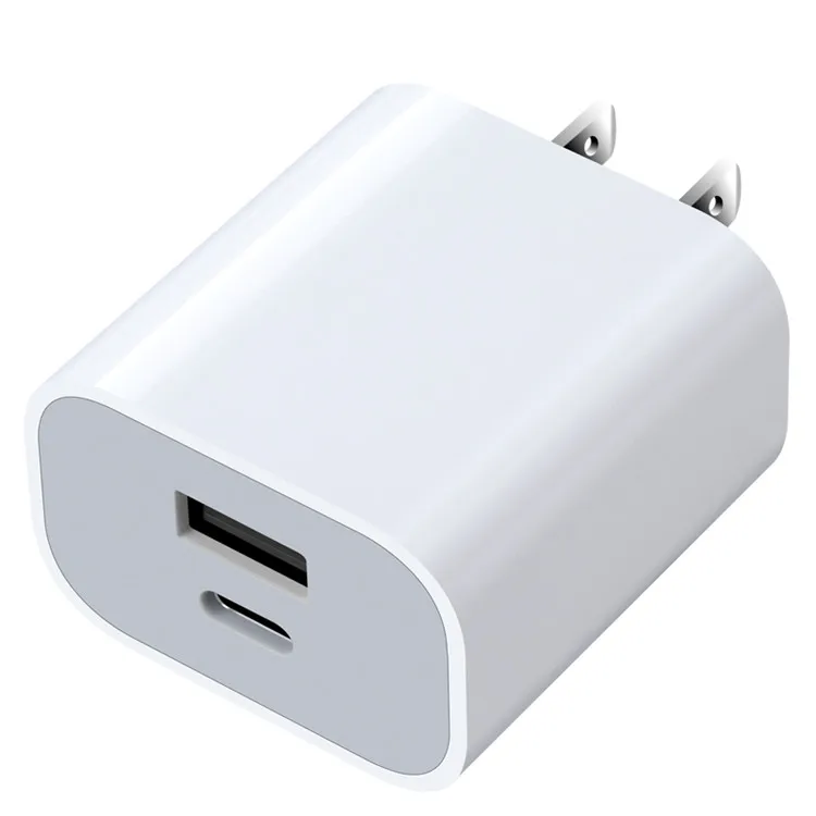 Original Uk 3 Pin Wall Plug Dual Ports Type C Usb A Fast Charging Head ...