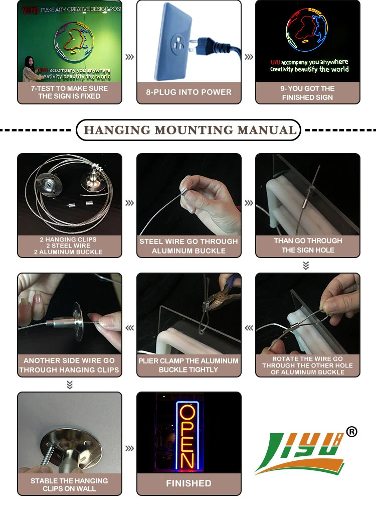 Custom Outdoor Steel Neon Signage LED Neon Sign - 80,000hs