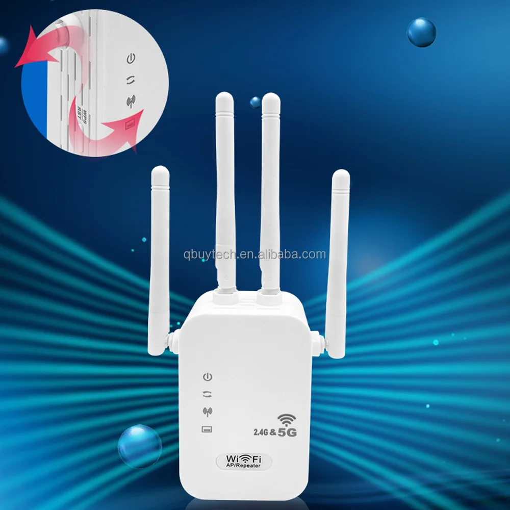 Wifi Repeater Wps Router 1200mbps Wireless Router Signal Boosters ...
