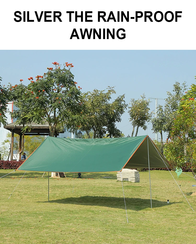 T048 Outdoor Family Picnic Beach Sun Shelter Custom Camping Tarp Canopy ...