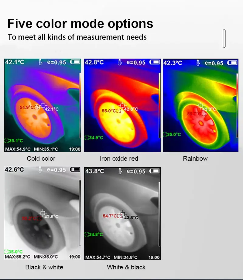 Handheld Infrared Thermal Imager Display Digital Ir Infrared Camera ...