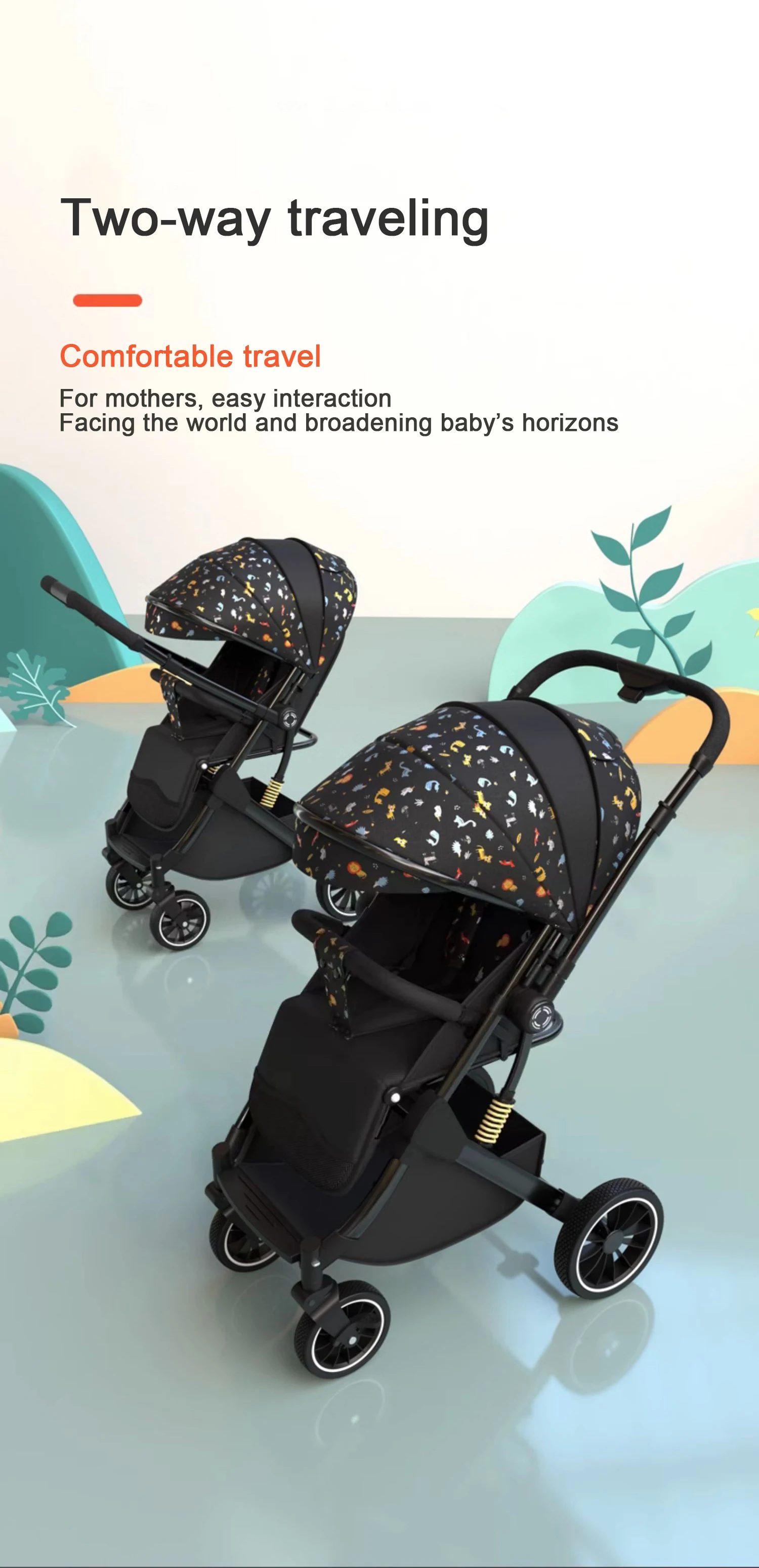 New Design Baby Stroller Reversible Armrests Lightweight High Quality ...